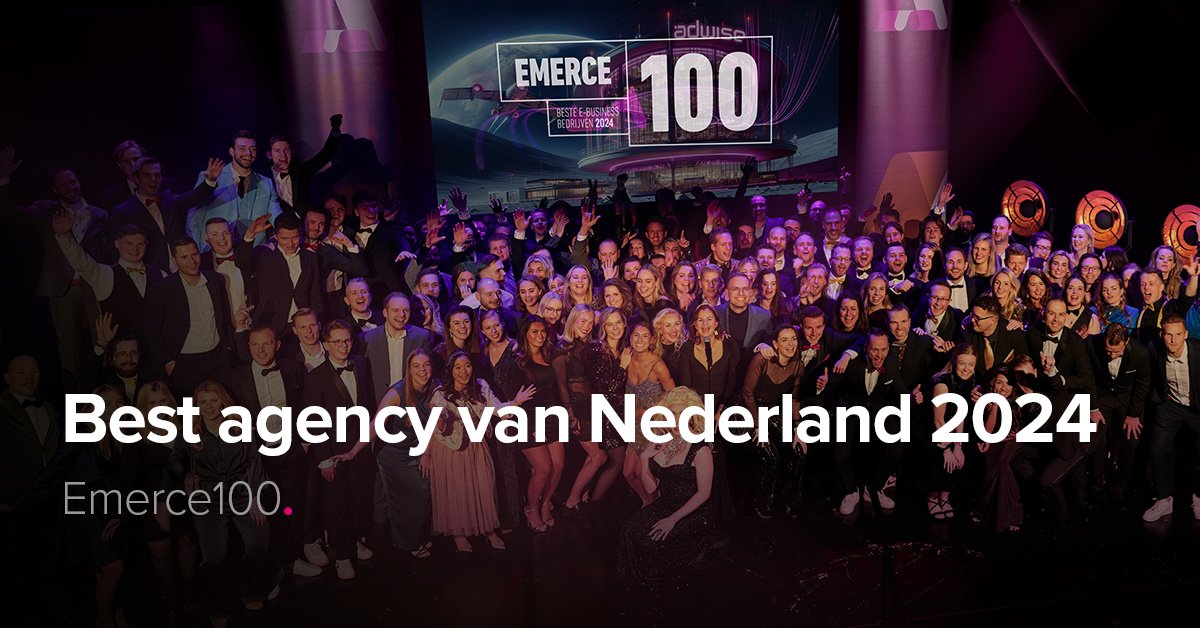 Adwise verkozen tot Emerce100 beste digital agency 2024