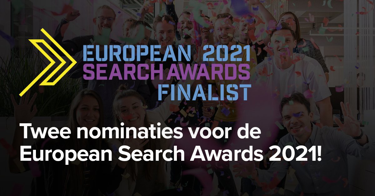 Twee nominaties voor de European Search Awards 2021