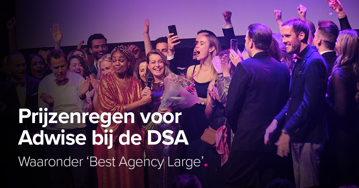 Adwise - Your Digital Brain I Prijzenregen bij de Dutch Search Awards 2022